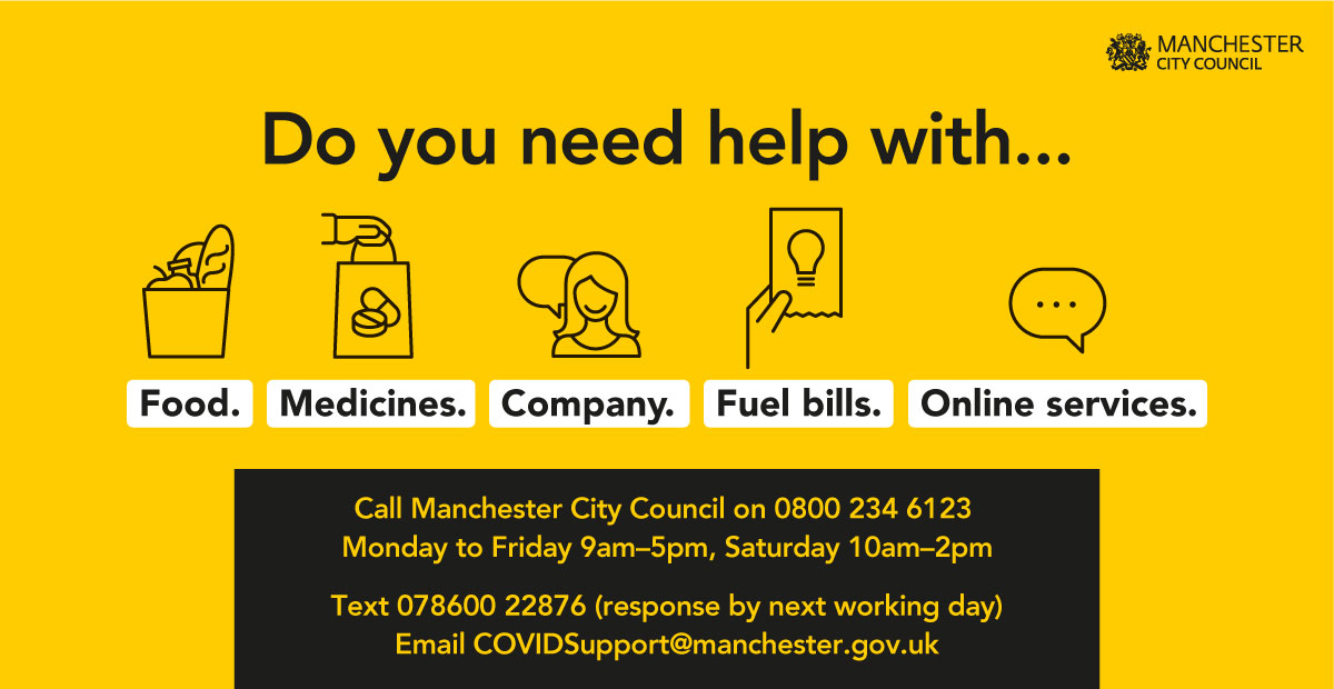 New Opening hours for Manchester Community Response Hub – North ...