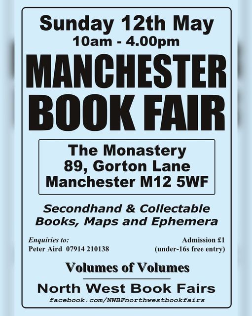 Tomorrow: North West Book Fair at Gorton Monastery – North Manchester ...